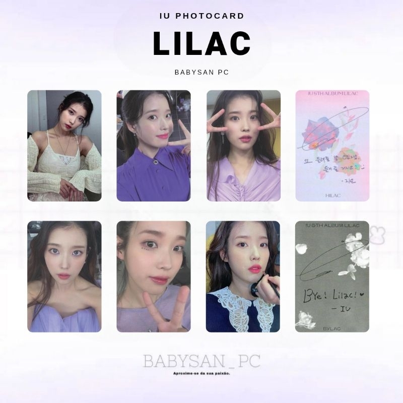 IU Photocard Fanmade LILAC | Shopee Brasil