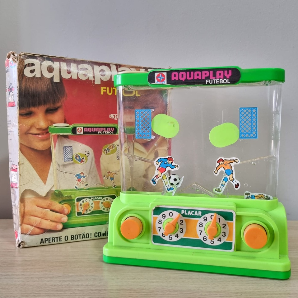 Aquaplay Futebol - Caixa original -Estrela - Anos 80 | Shopee Brasil