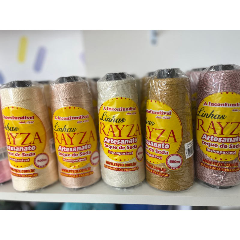 Linha Rayza Artesanato toque de seda | Shopee Brasil