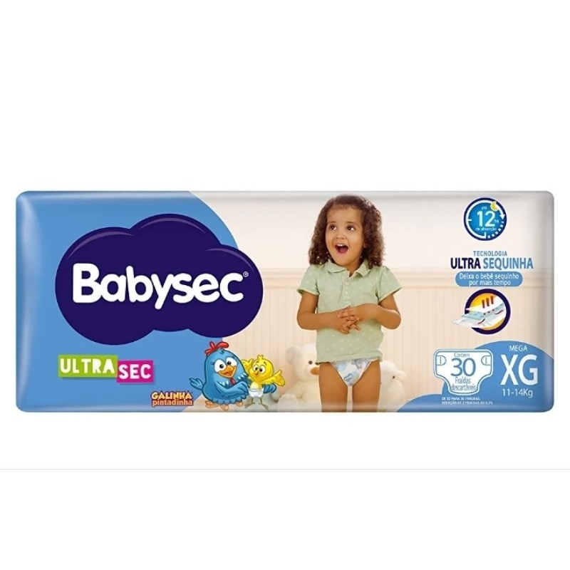 FRALDA BABYSEC PACOTE MEGA | Shopee Brasil