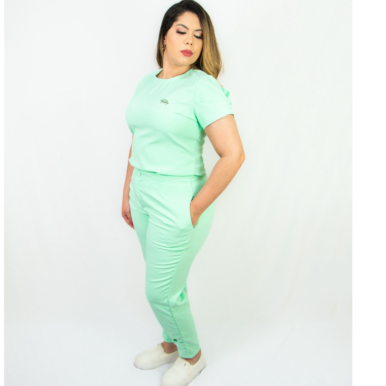 Scrub Feminino Pijama Cirúrgico Alto Padrão Tipo Alfaiataria Lótus ...