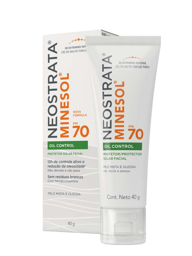 Protetor Solar Facial Neostrata Minesol Oil Control FPS 70 C/ 40G ...
