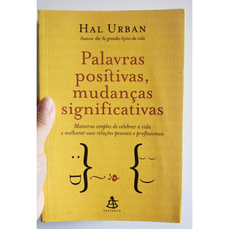 Livro Palavras Positivas, Mudanças Significativas - Hal Urban | Shopee ...