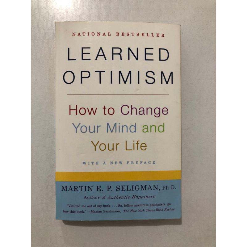 Learned Optimism: How to Change Your Mind and Your Life (livro usado) | Shopee Brasil