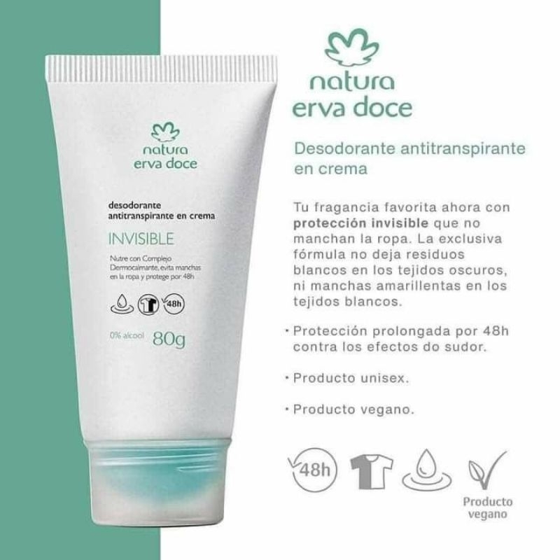 Desodorante em Creme Erva Doce 80g | Shopee Brasil