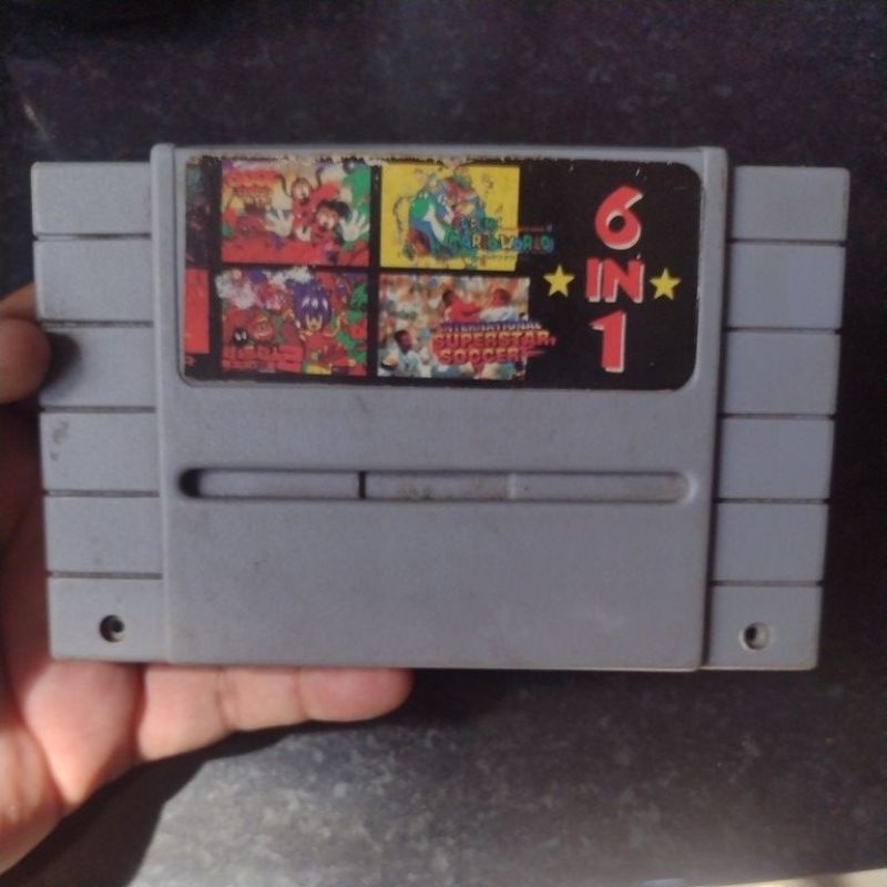 Cartucho 6 in 1 - Super Nintendo | Shopee Brasil