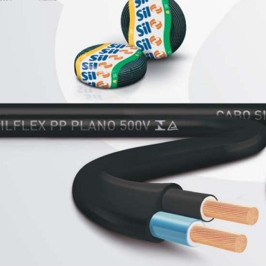 Cabo PP 2X0,50 ( 2 vias 0,50mm) 100M ou 50M - Sil Fios Preto | Shopee ...