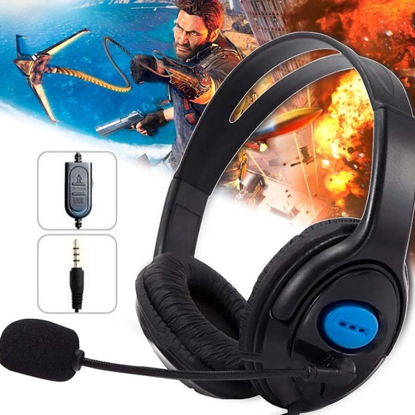 Headset Gamer P4 Fone De Ouvido Entrada P2 Com Microfone Pc Celular Ps4 Xbox One iPhone/Ipad ...