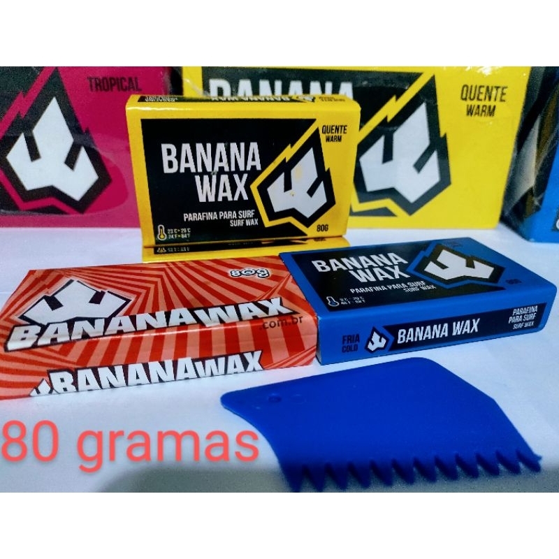 kit Parafina Banana wax 10 unidades + raspador (monte seu kit como ...
