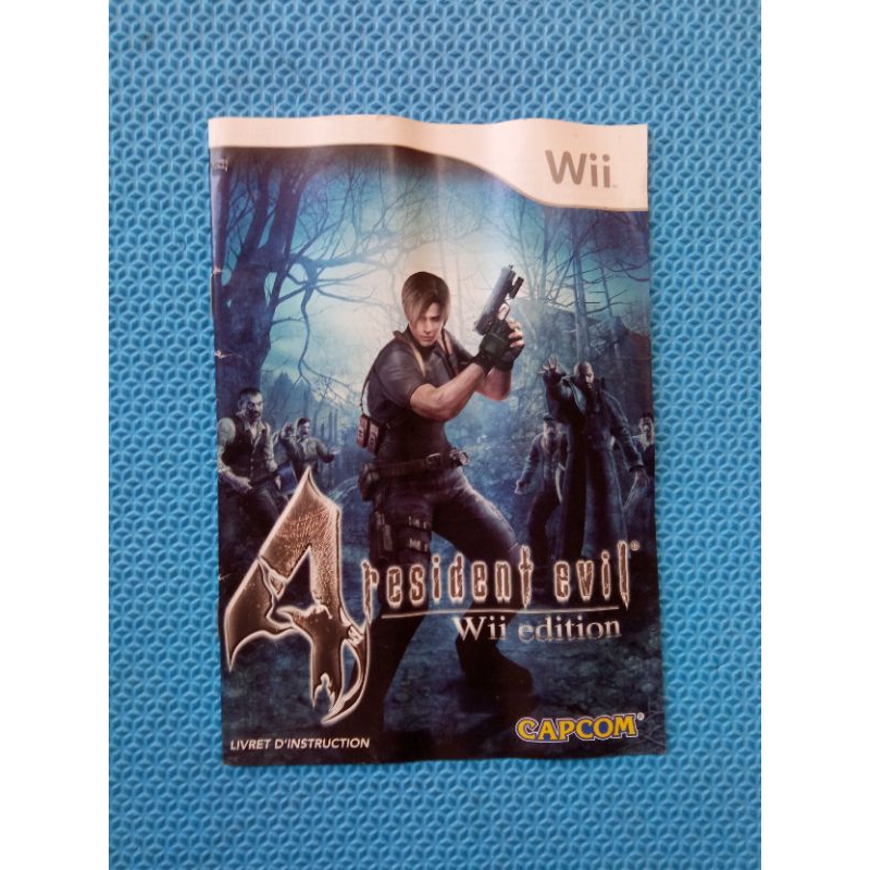 Manual original do jogo resident evil 4 wii edition Nintendo Wii | Shopee Brasil