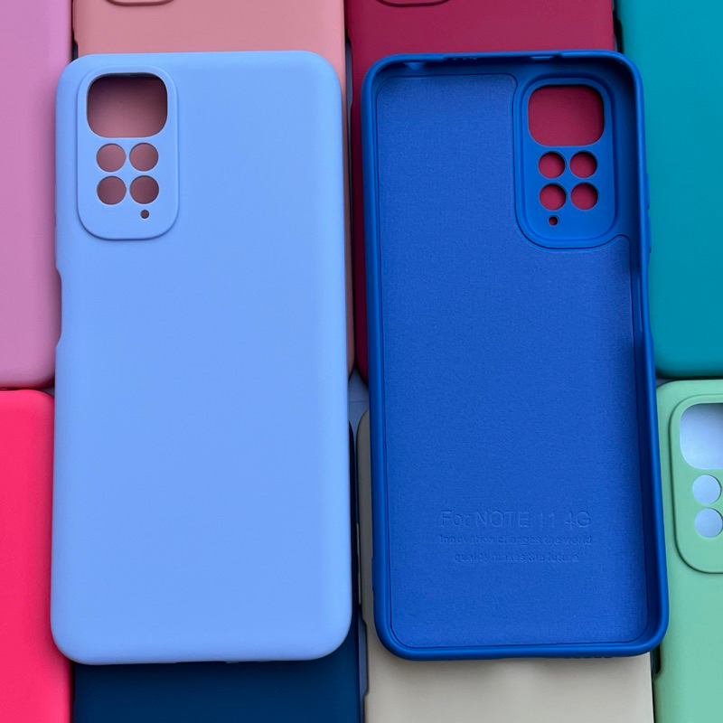 Xiaomi Redmi Note 11 4G / Note 11s 4G - Capa Capinha Case Com Protetor de Câmera Colorida ...