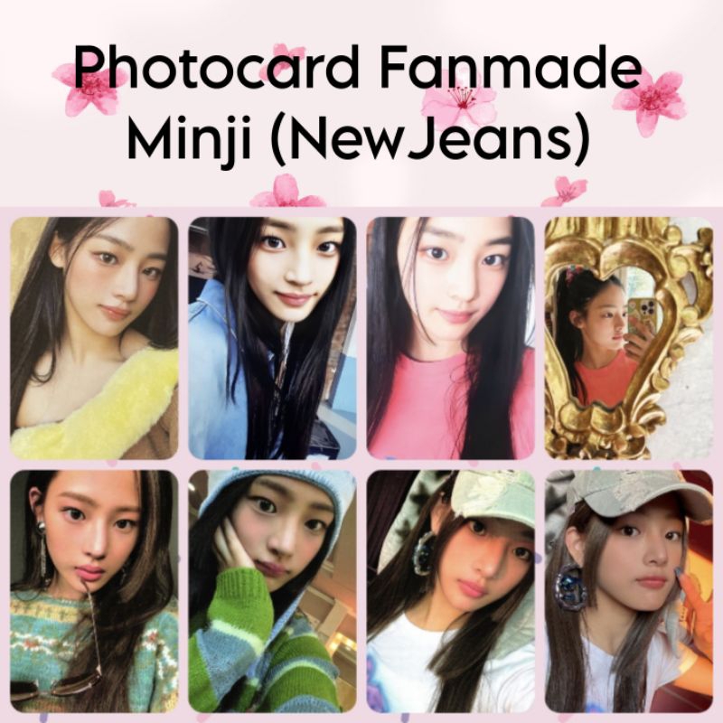 Photocard Kpop Fanmade NewJeans Minji | Shopee Brasil