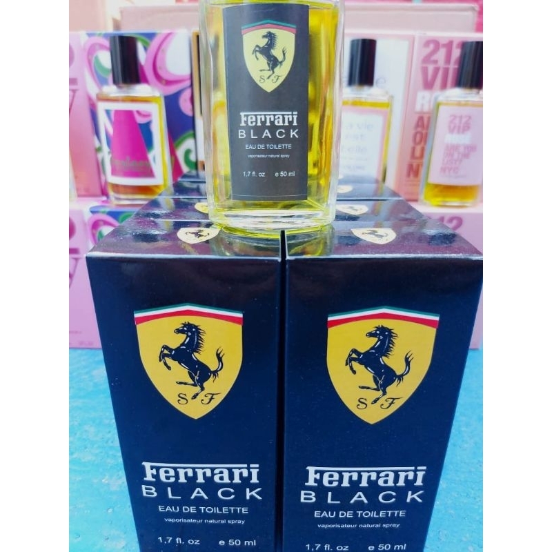 Perfume Premium Ferrari Black 50ml - ótima fixação e qualidade | Shopee ...