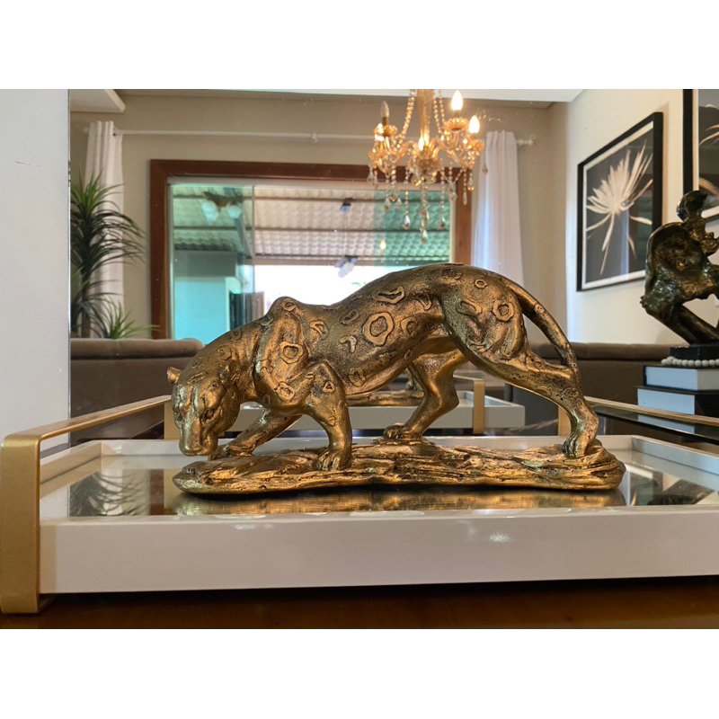 escultura estatueta pantera | Shopee Brasil