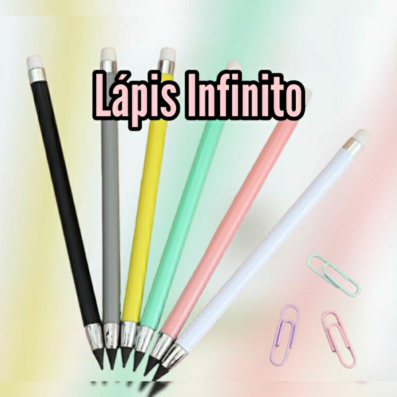 Lápis Infinito Lápis Eterno Infinito Ilimitado Não Precisa Apontar ...