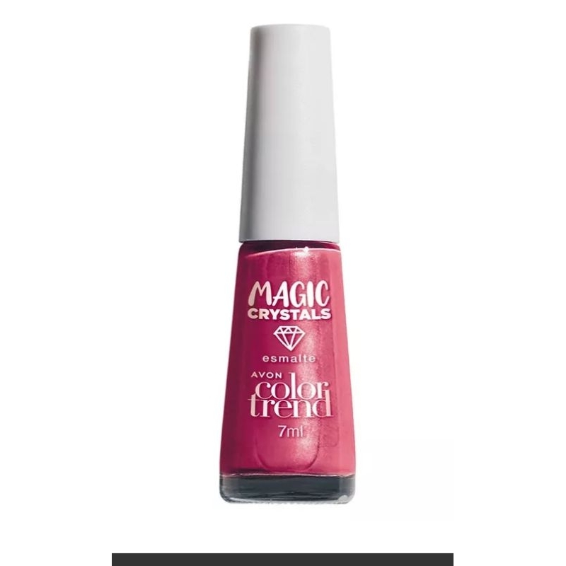 Esmalte Color Trend Magic Crystals - 7 ml cor vermelho pureza | Shopee ...