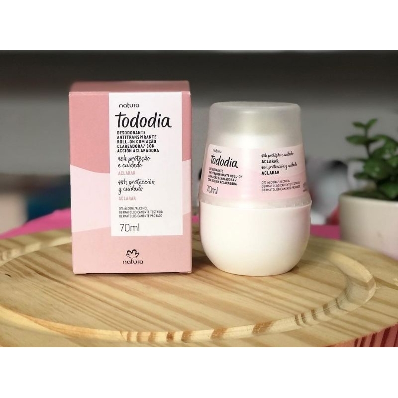 DESODORANTE ANTITRANSPIRANTE ACLARAR ROLL-ON NATURA TODODIA | Shopee Brasil
