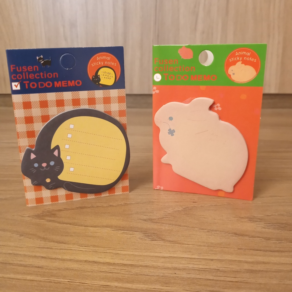 Kit Com 2 Post It Mini Notas Adesivas Formato Bichinhos | Shopee Brasil