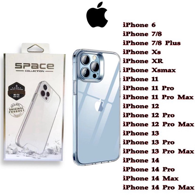 Capinha Acrilico Transparente Anti Impacto Olyps/Space Para IPhone | Shopee Brasil