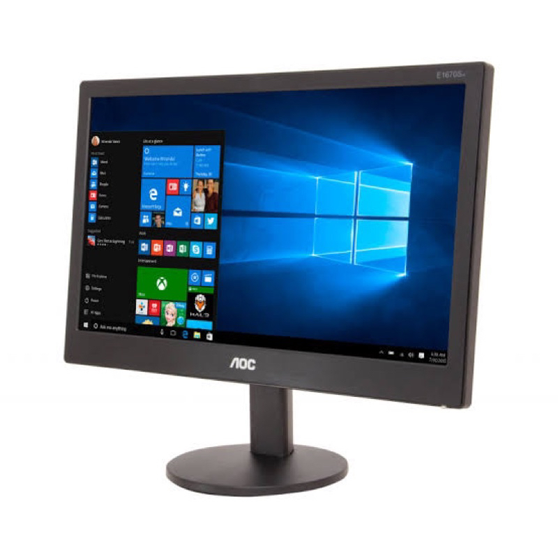 Monitor Led 15,6 AOC Original VGA PC | Shopee Brasil