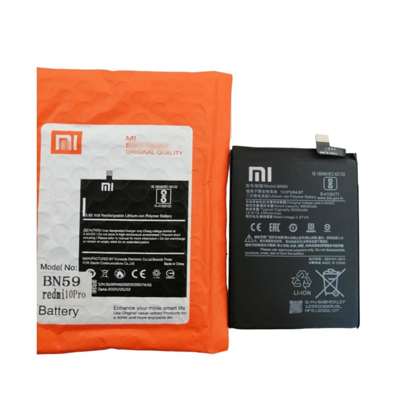 Bateria Xiaomi BN59 Note 10 Note 10S Original Lacrada | Shopee Brasil