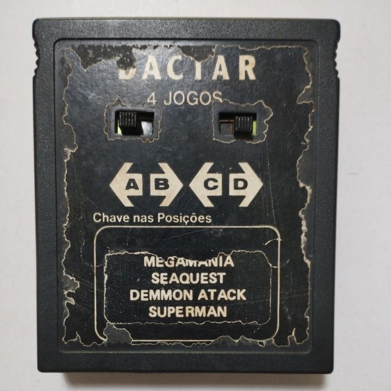 Fita Cartucho Atari Dactar Nacional 4 em 1 | Shopee Brasil
