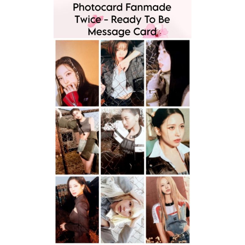 Photocard Fanmade Twice Ready To Be (Message Card) | Shopee Brasil