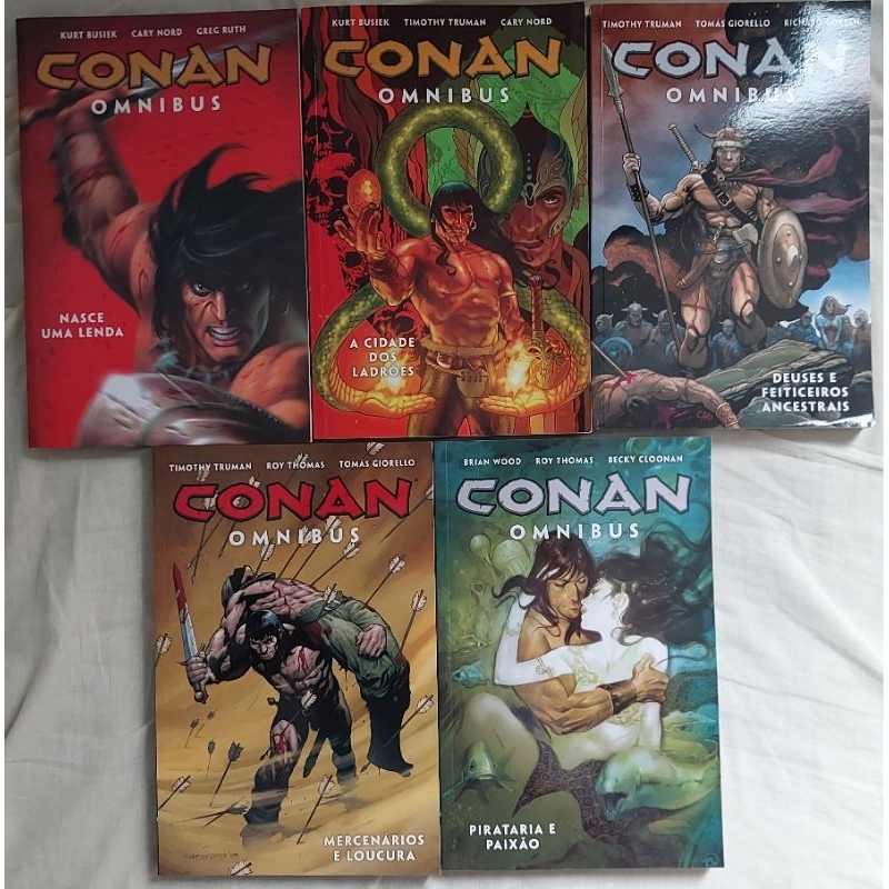 Conan Omnibus Mythos/Dark Horse 1 ao 5 | Shopee Brasil