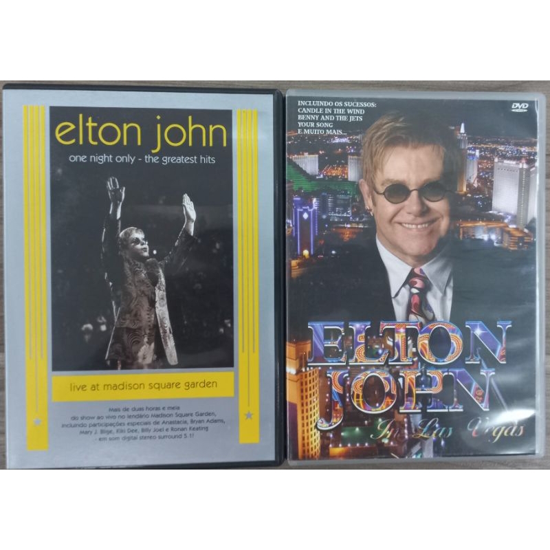 DVD Elton John - Kit 2 DVD Show Aa Vivi - Original | Shopee Brasil