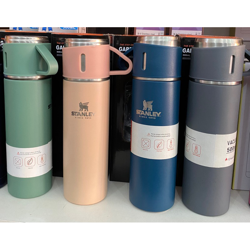 Garrafa Térmica Inox 500ML Para Café Chá Com Tampa Copo Rosquear Linha Premium | Shopee Brasil