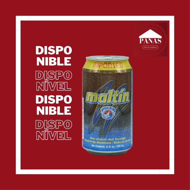 Malta Maltín Polar de Lata de 355ml. | Shopee Brasil