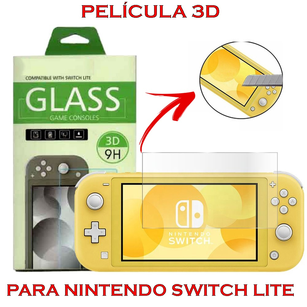 Película Protetora 3D para Switch Lite Resistente, Forte, material de qualidade util clean ...