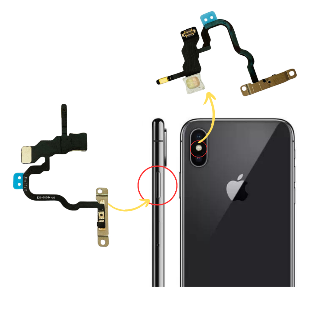 Flex Flat Power Flash Compatível iPhone X | Shopee Brasil