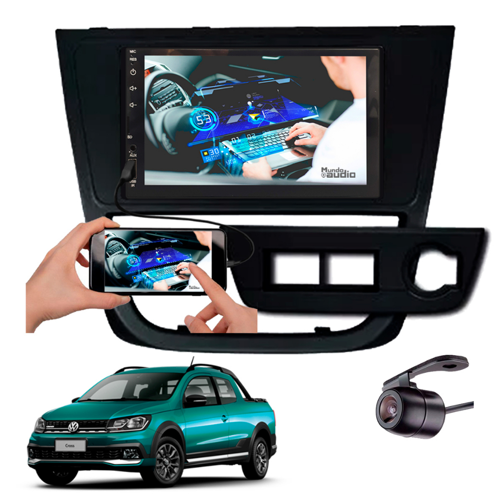 Central Multimidia Mp5 Saveiro Cross G5 2010 2011 2012 2013 | Shopee Brasil