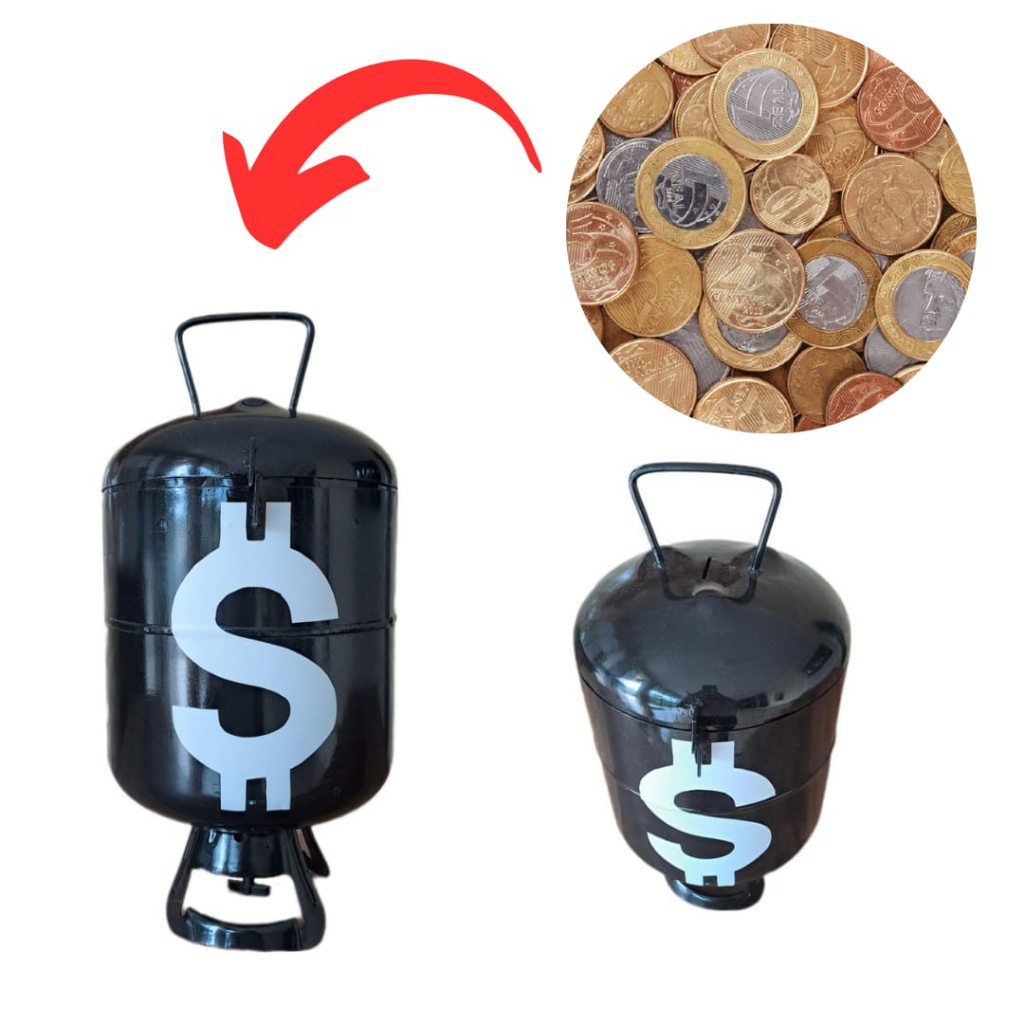 Cofre de moedas Super Grande discreto para guardar dinheiro | Shopee Brasil