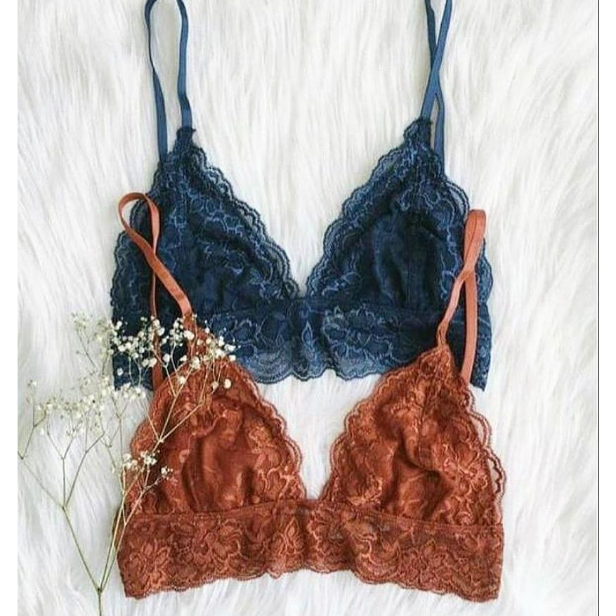 Top de Renda Sem Bojo Cropped Feminino Varias Cores | Shopee Brasil