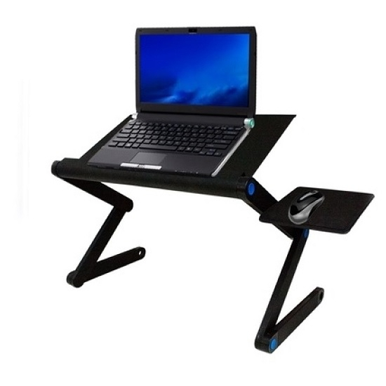 Mesa Notebook Suporte com Cooler e Mouse Pad - Base Regulável - Laptop ...