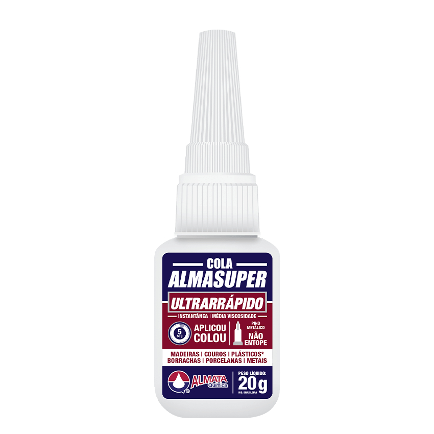 Cola Instantânea Alma Super 20g - Caixa Fechada c/10 | Shopee Brasil