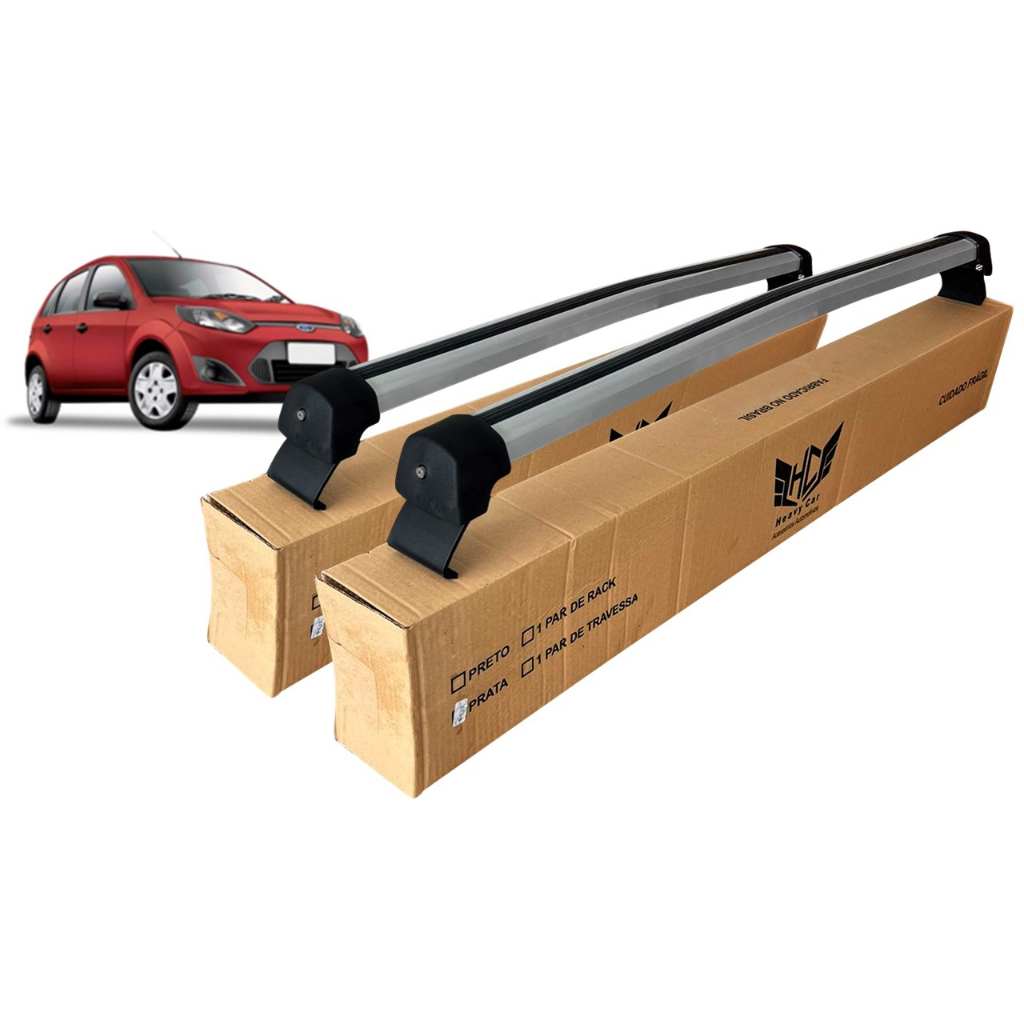 Rack de Teto Ford Fiesta Rocam 2008 a 2016 Alumínio Heavy Car Sport ...