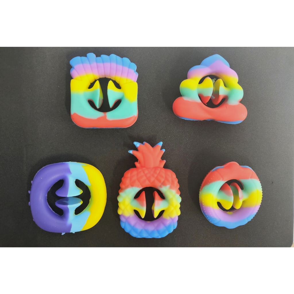 Kit 10 Ventosa Comprimir Brinquedo Anti Stress Fidget Toy Poo It ...