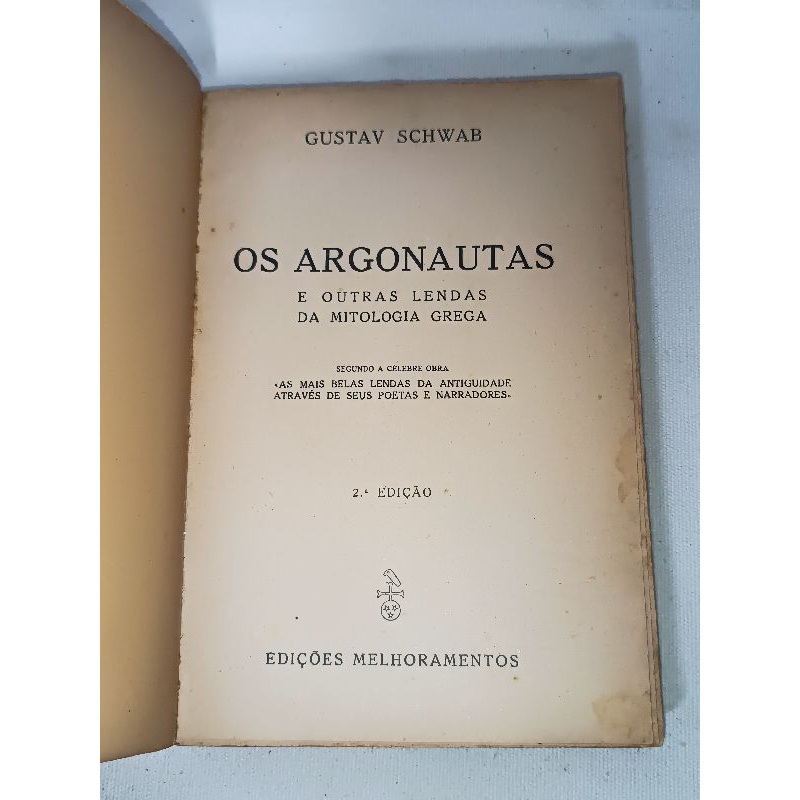 Livro Antigo e Raro Os Argonautas e outras Lendas da Mitologia Grega de ...