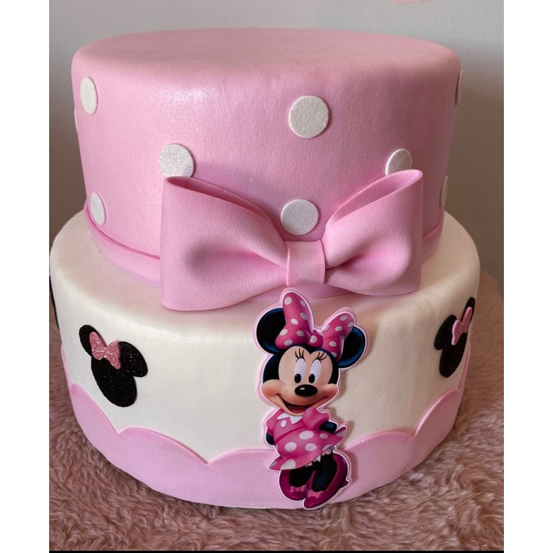 Bolo Fake Minnie Rosa | Shopee Brasil