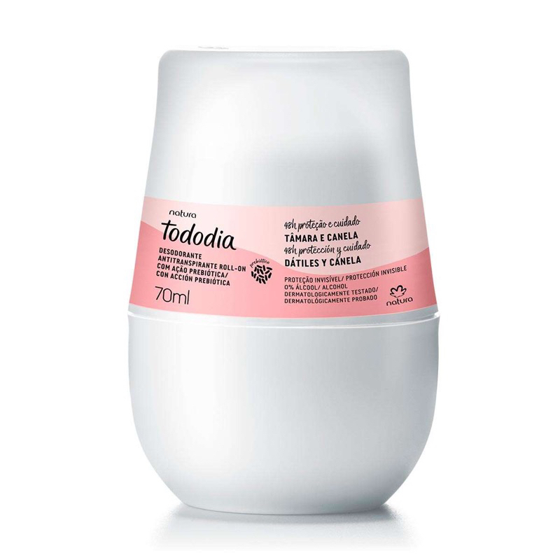 Desodorante Antitranspirante Roll-on Tododia Tâmara e Canela - 70 ml ...