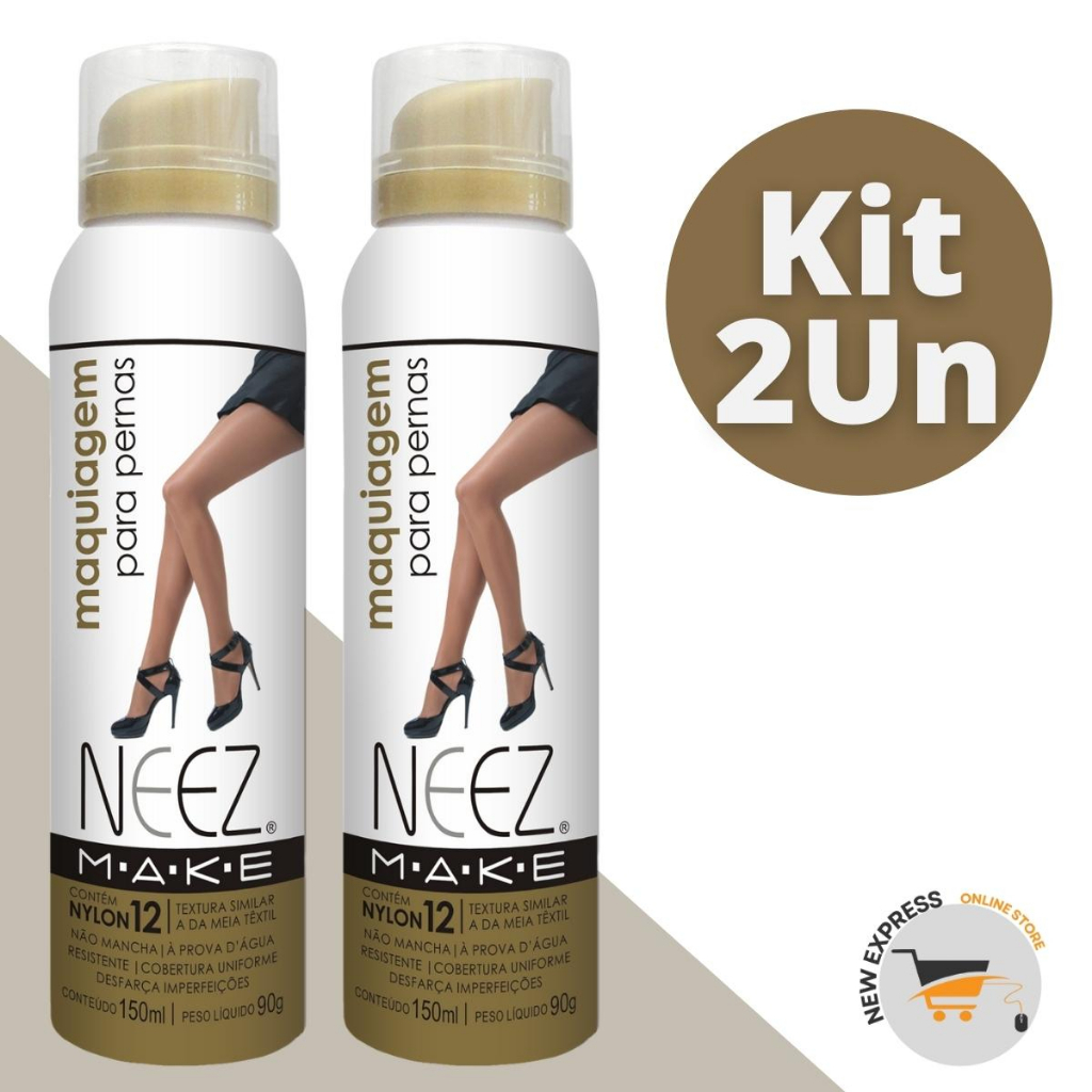 Kit 2 Un Esconde Celulite Estrias E Cicatriz Maquiagem Prova D'agua ...
