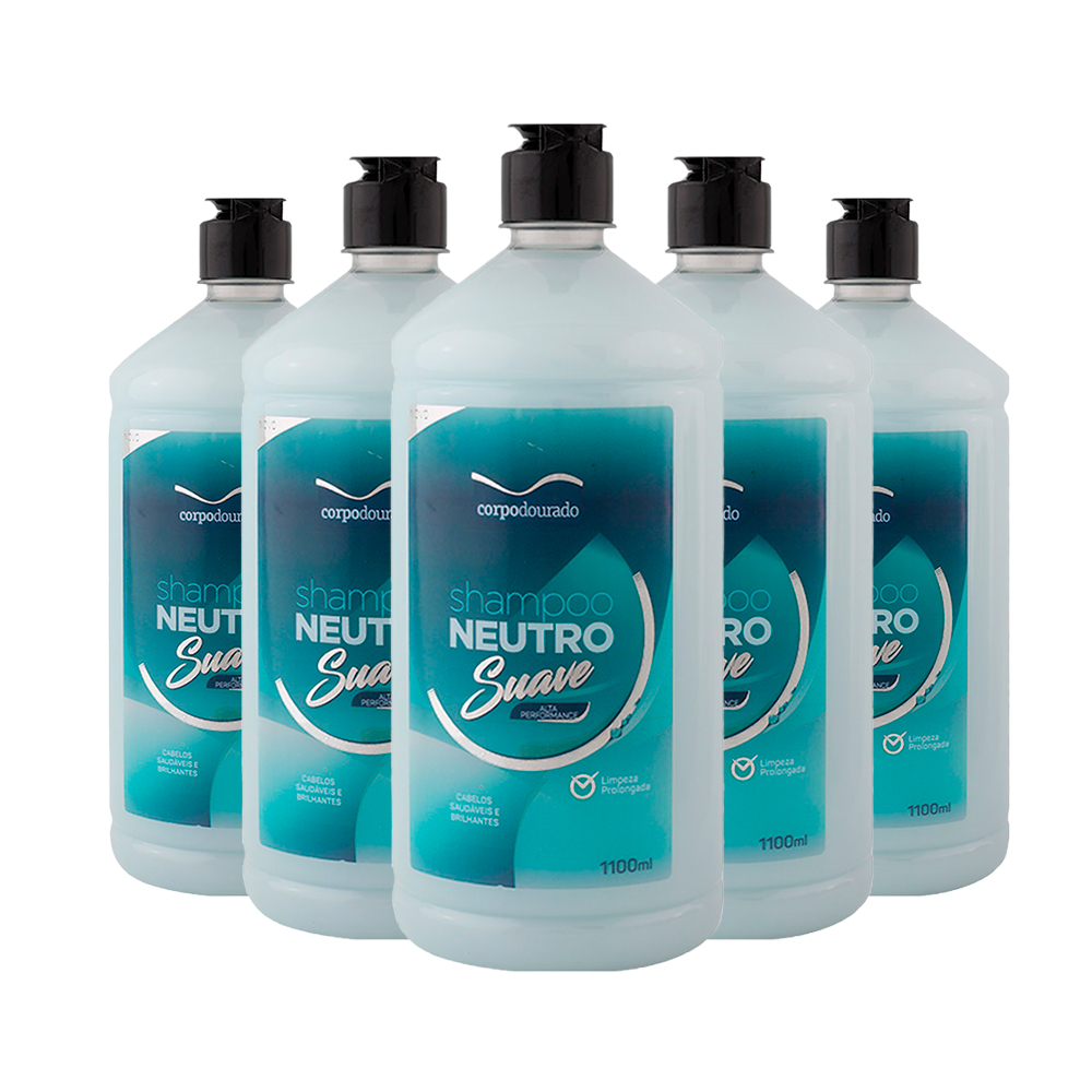 Shampoo Corpo Dourado pH Neutro Suave Alta Performance Limpeza ...