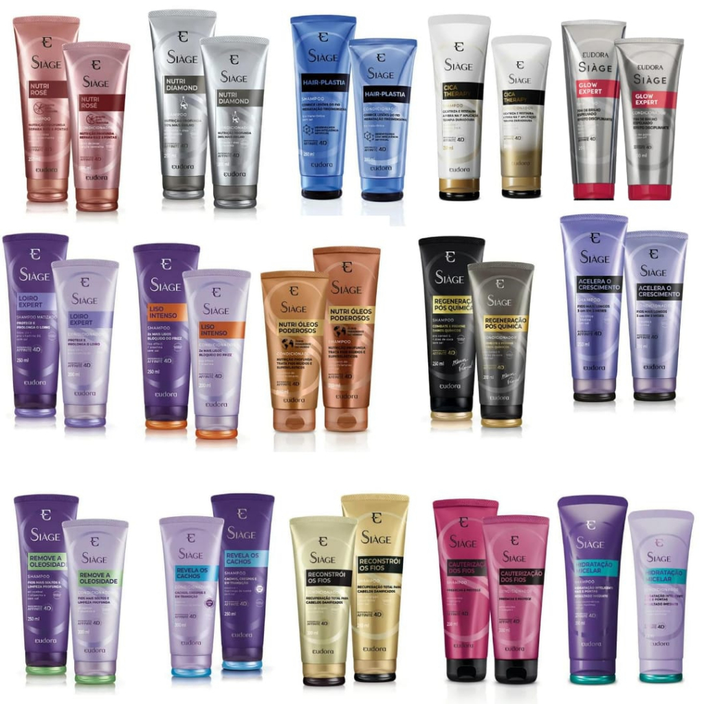 Kit Eudora Shampoo E Condicionador Siage e Instance / A ESCOLHER ...