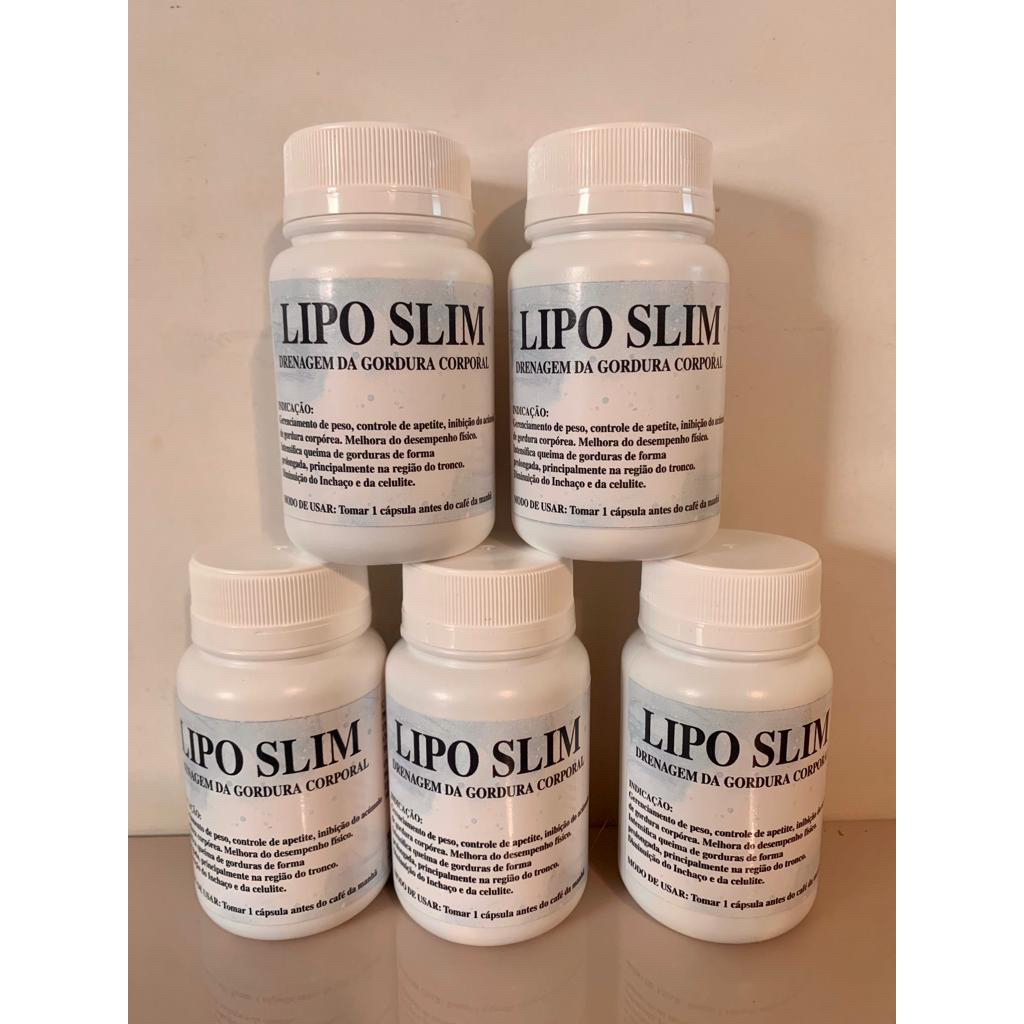 Lipo slim com 30 caps - valor de cada frasco | Shopee Brasil