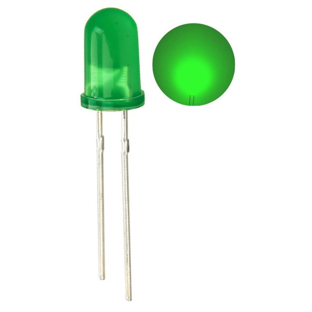 LED 5MM VERDE DIFUSO - PACOTE COM 50 UNIDADES | Shopee Brasil