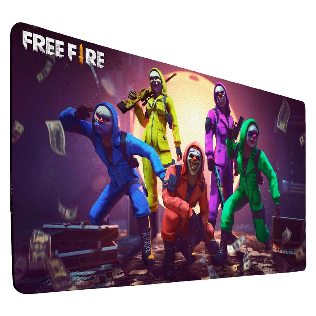 Mouse Pad Gamer Extra Grande Borda Free Fire | Shopee Brasil