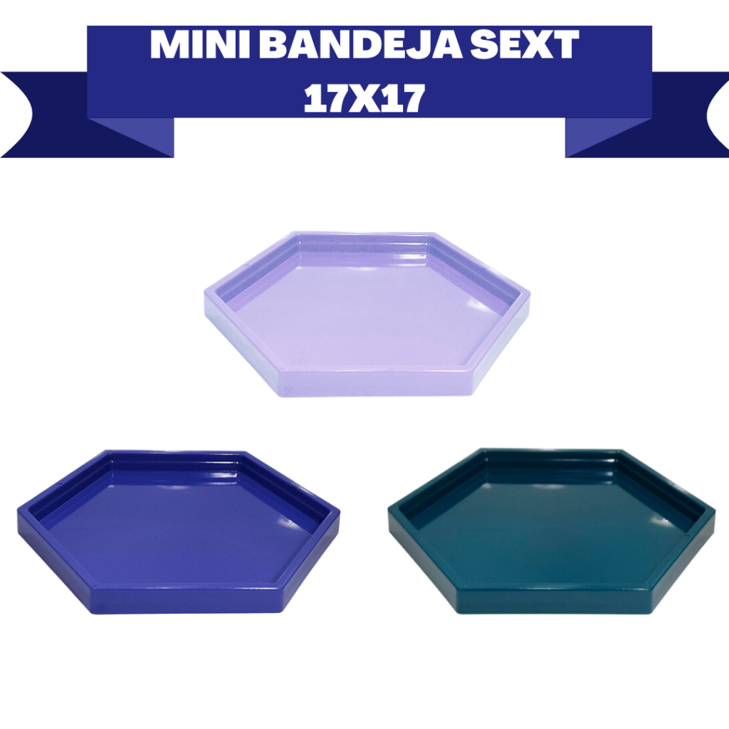 MINI BANDEJA SEXTAVADA 17x17 | Shopee Brasil